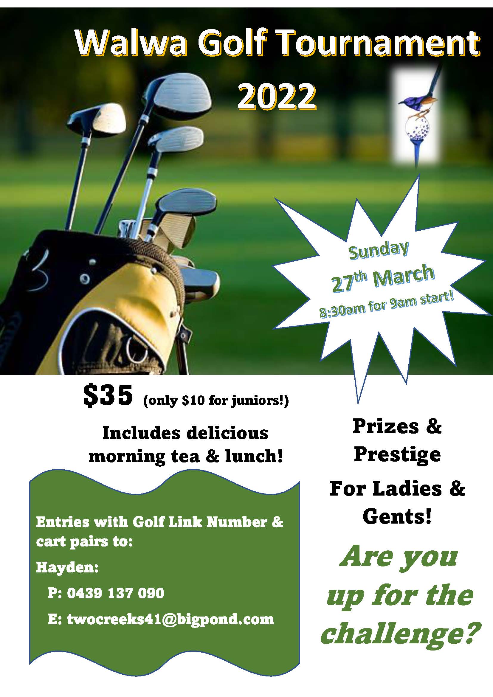 2022 Walwa Tournament - Murray Districts GA